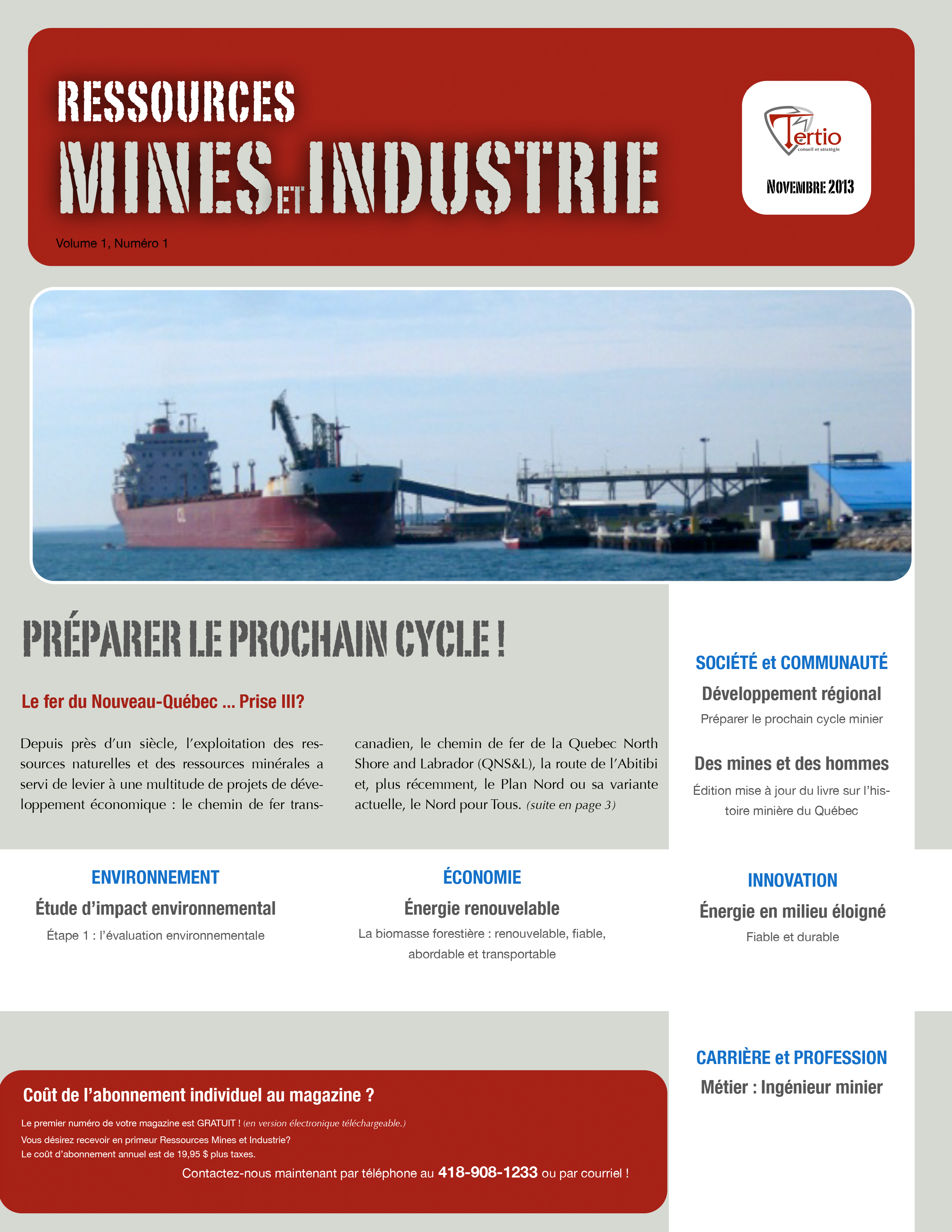 Le Magazine - Ressources Mines et IndustrieRessources Mines et Industrie